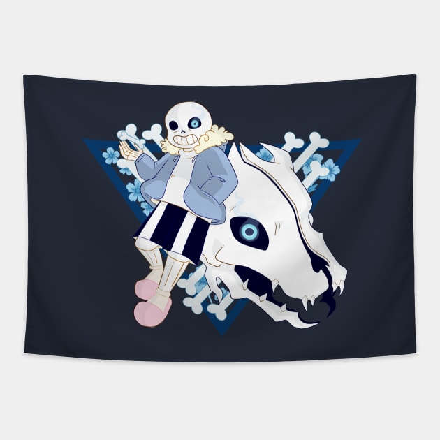 Undertale Sans Gaster Blaster Tapestry | Undertale Merchandise