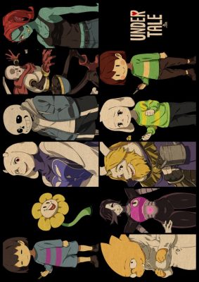 The Cartoon Undertale Chart-topper Style 2 Poster | Undertale Merchandise