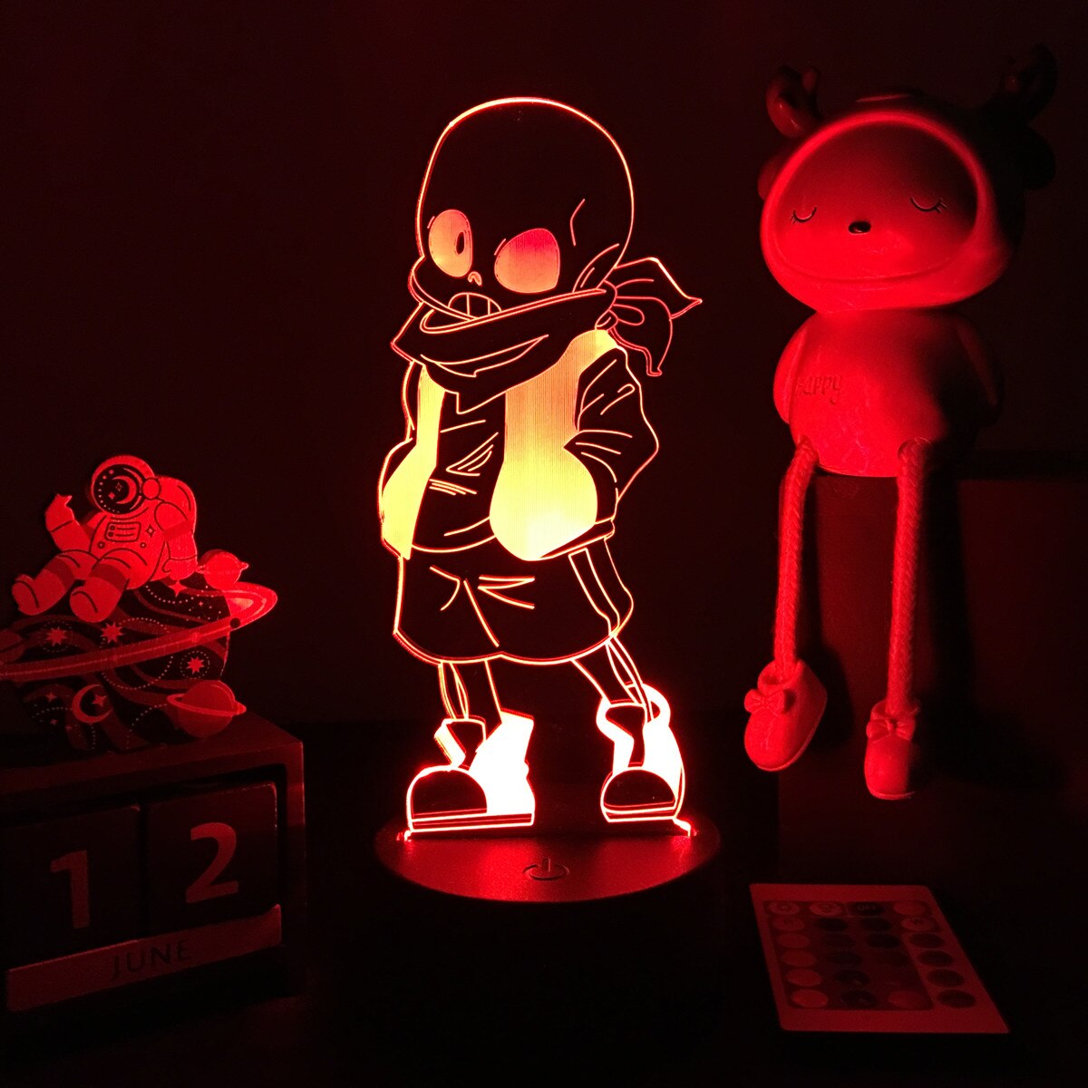 Undertale Led Night Light Sans Figure Bedside Lamp | Undertale Merchandise