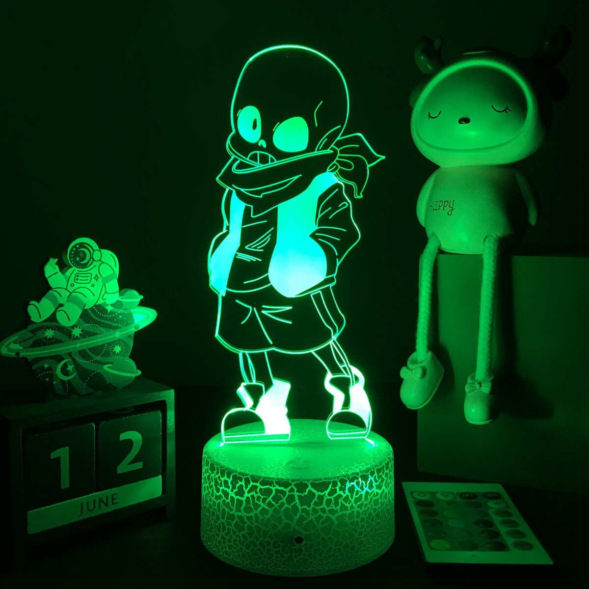 Undertale Led Night Light Sans Figure Bedside Lamp | Undertale Merchandise